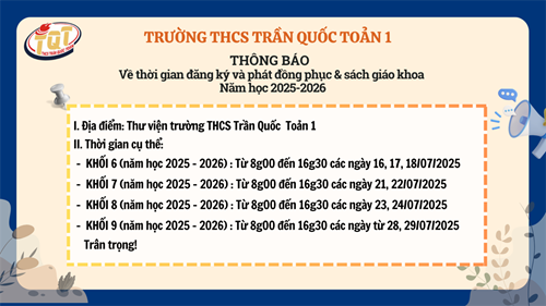 THCS TRẦN QUỐC TOẢN 1